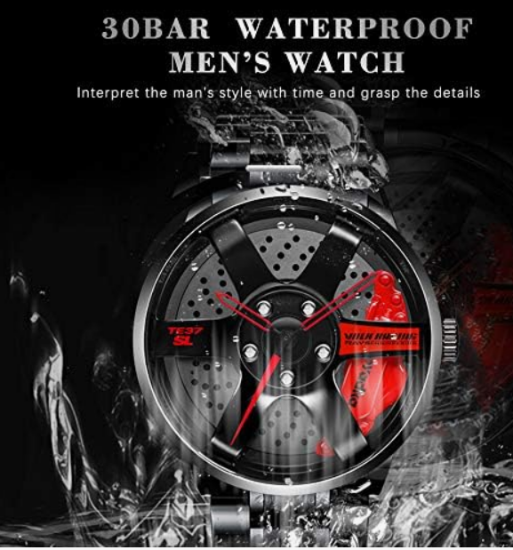Enjoy Combo of two different watches Car Wheel and Casio Watch Stainle ...